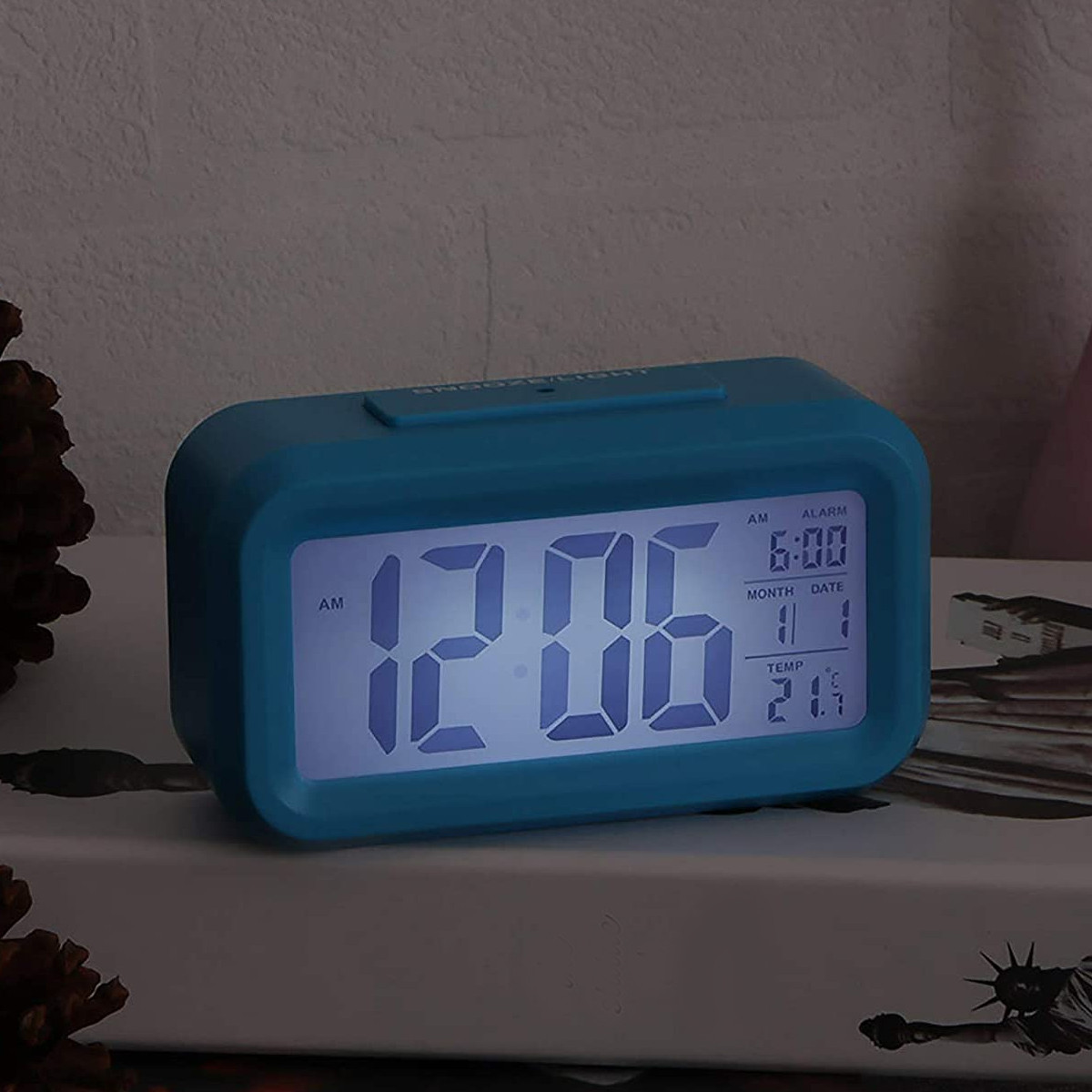 Gorsh.net | Reloj Digital LED con Alarma Celeste