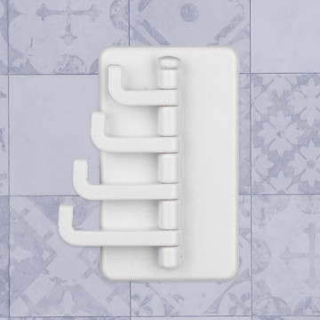 Gorsh.net | Perchero vertical autoadhesivo Blanco
