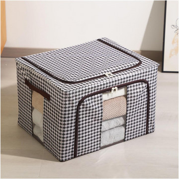Gorsh.net | Organizador Box XL de tela Blanco y negro con cierres
